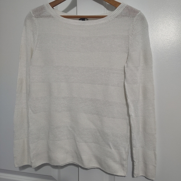 Talbots | Sweaters | Talbots Linen Sweater Ivory L | Poshmark
